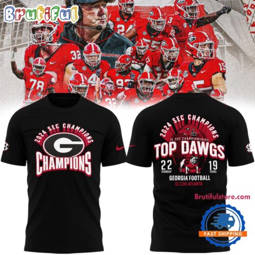 Georgia Bulldogs 2024 SEC Football Conference Champions T Shirt
