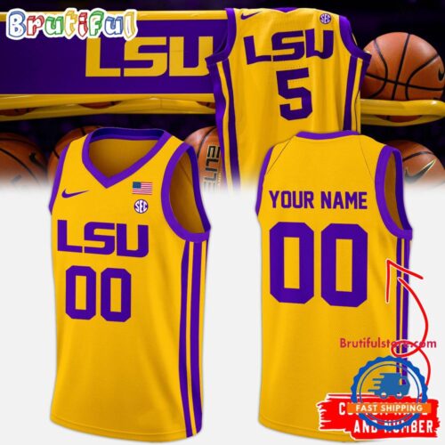 LSU Tigers Basketball Special Edition Gold Uniform Jersey