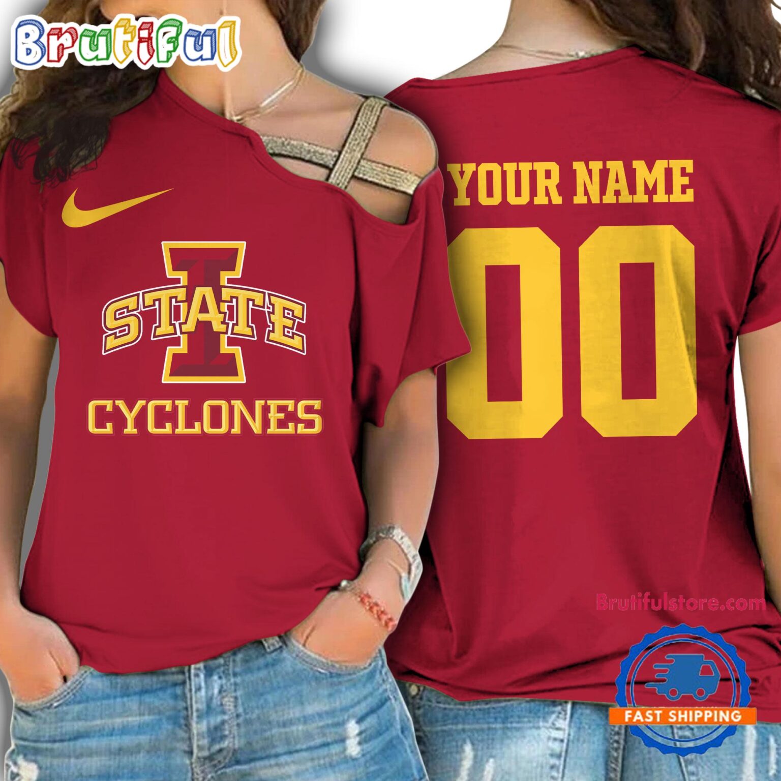 Iowa State Cyclones Women Bikini Set Sporty Bikini Sets