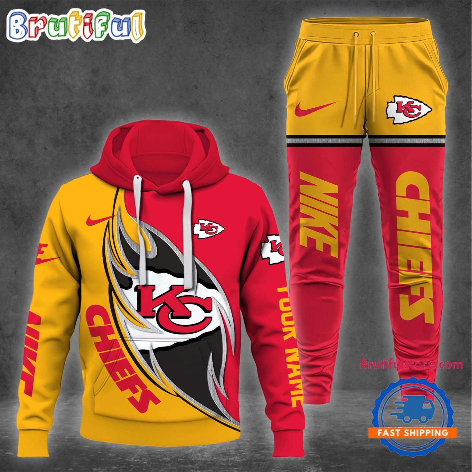NFL Kansas City Chiefs All Over Print 3D Hoodie Horror Football Team ...