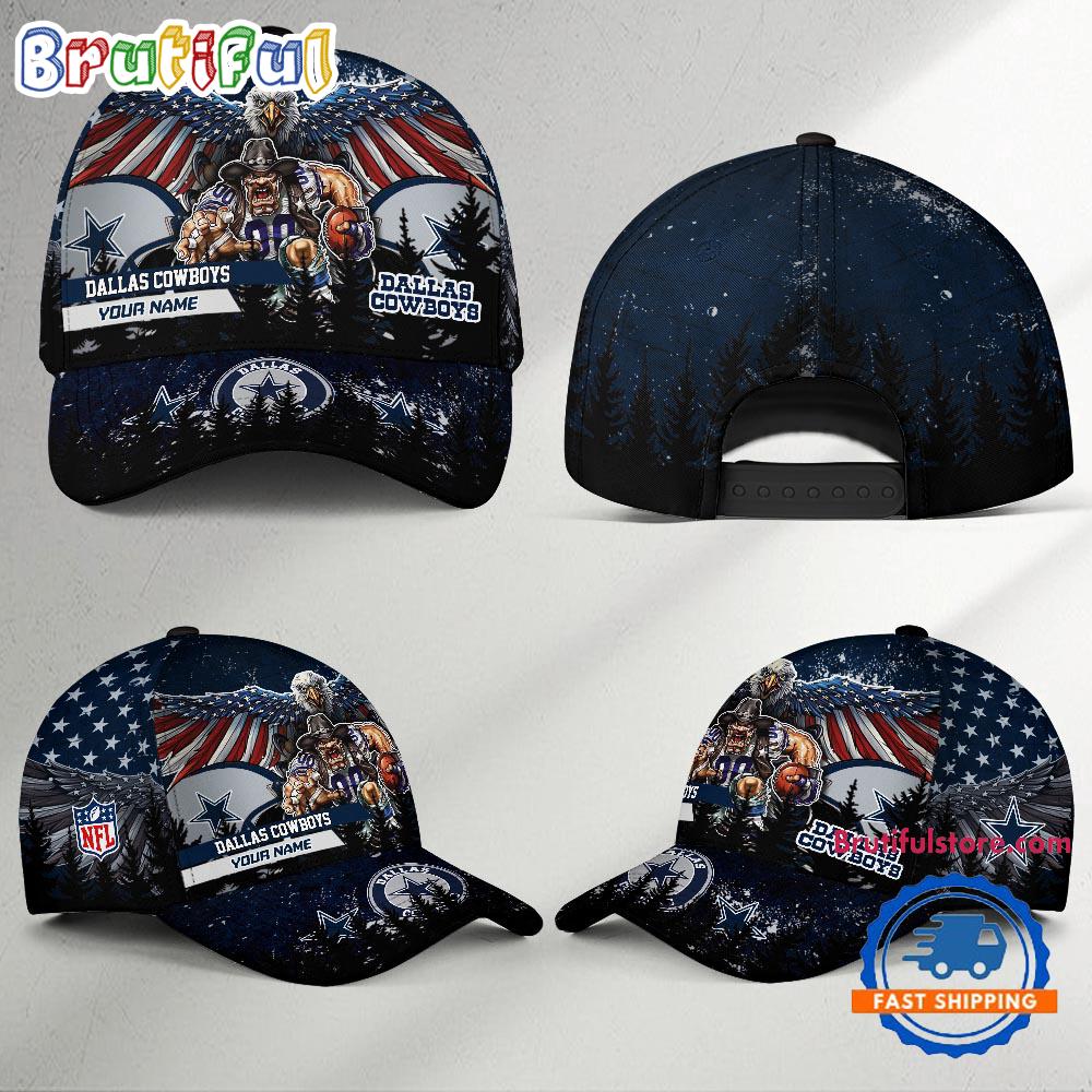 NFL Dallas Cowboys Mascot Logo Team Design Baseball Cap
