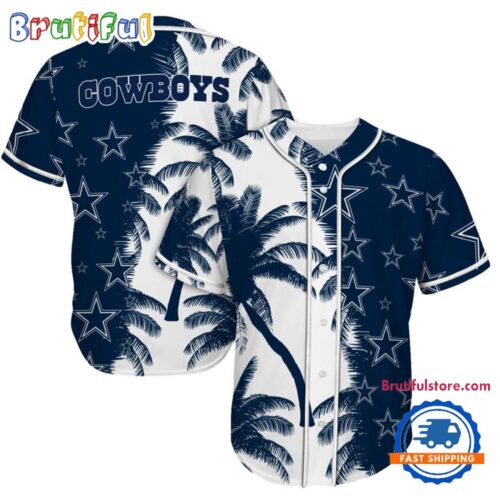 NFL Dallas Cowboys Palm Tree SummerBaseball Jersey