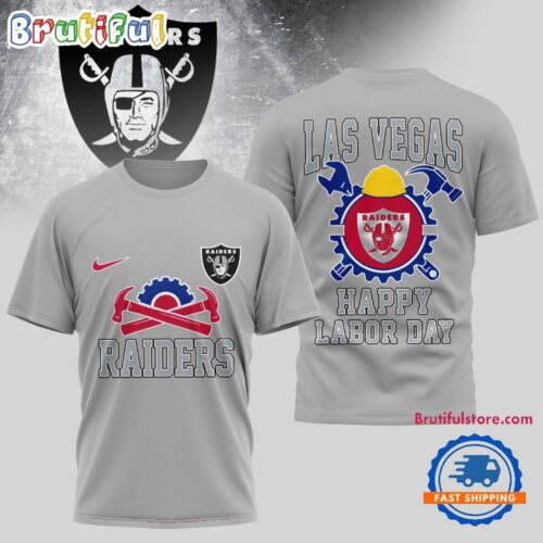 Las Vegas Raiders NFL Happy Labor Day 2025 Uniesx 3D Shirt