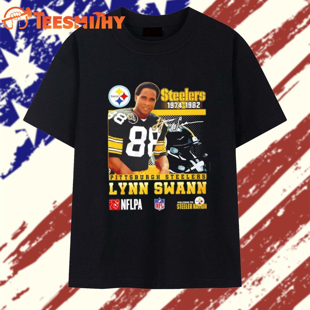 Pittsburgh Steelers Lynn Swann 1974-1982 Memories Signature T Shirt