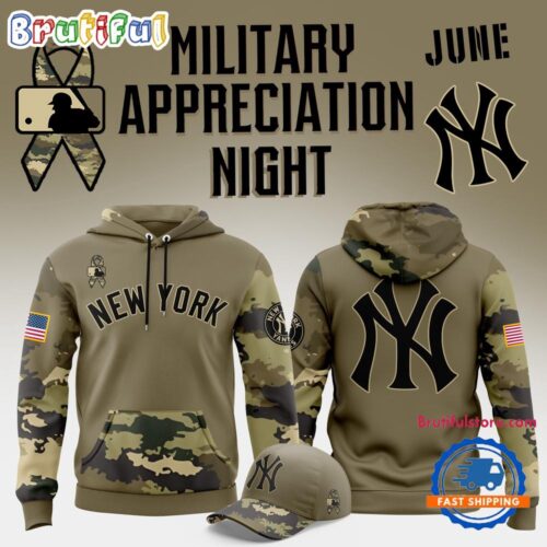 New York Yankees MLB Military Appreciation Night 2025 Hoodie