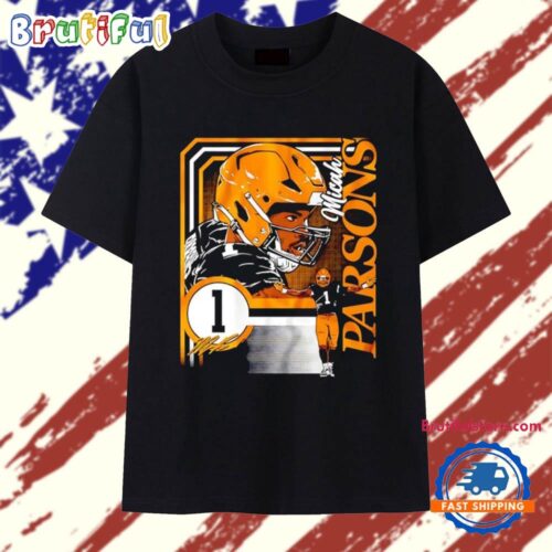 Micah Parsons #1 Green Bay Packers Collage Frame Signature T Shirt